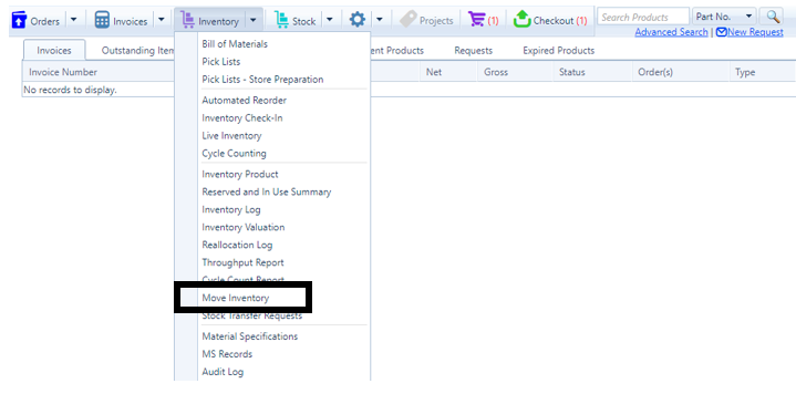How to move inventory using barcode scanning