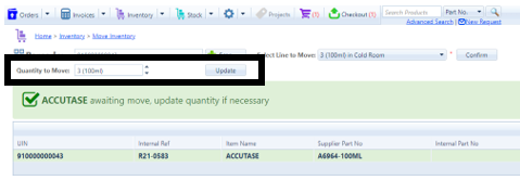 How to move inventory using barcode scanning