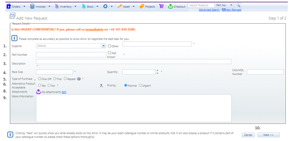 How to add a product / How to raise a new request