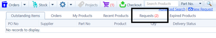 How to find and review your open Sourcing requests