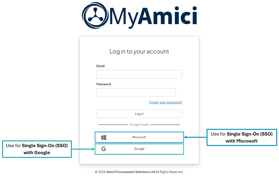 Login with Single Sign-On (SSO)